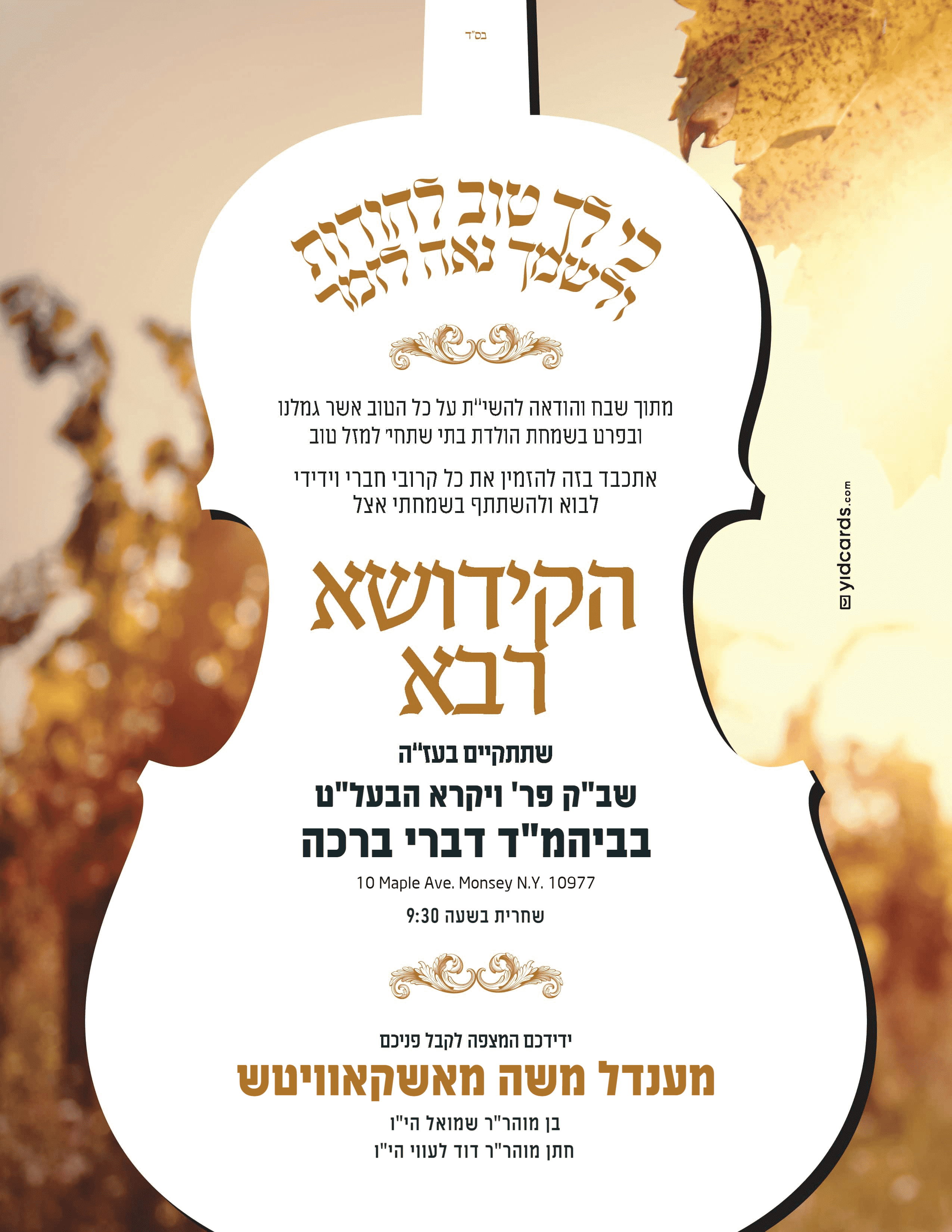 Simcha Cards & Invitations | DIY Cards