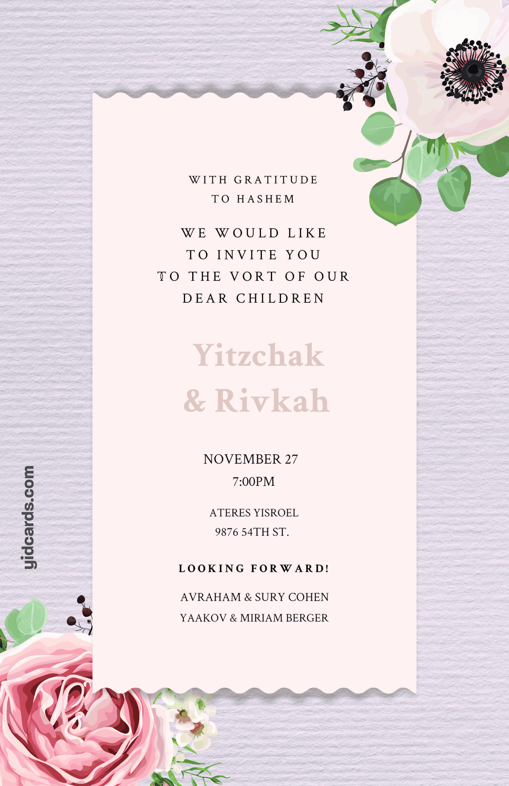 Simcha Cards & Invitations | DIY Cards
