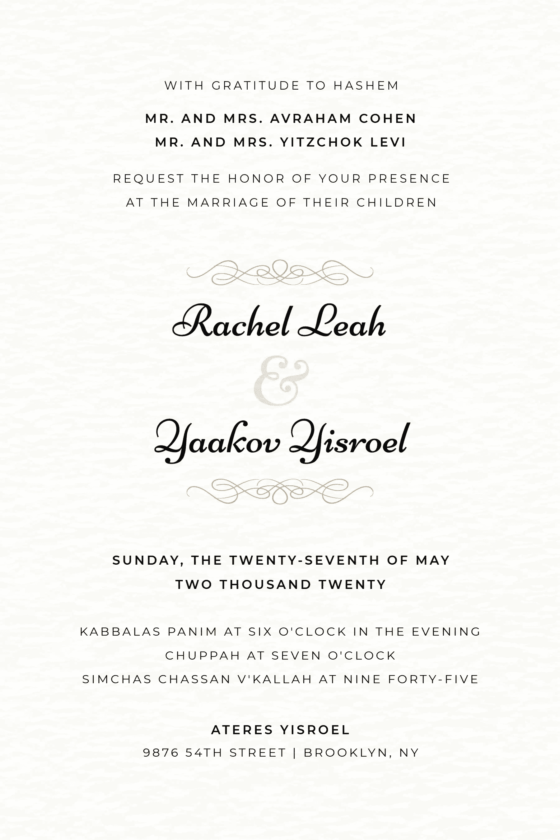 Simcha Cards & Invitations | DIY Cards