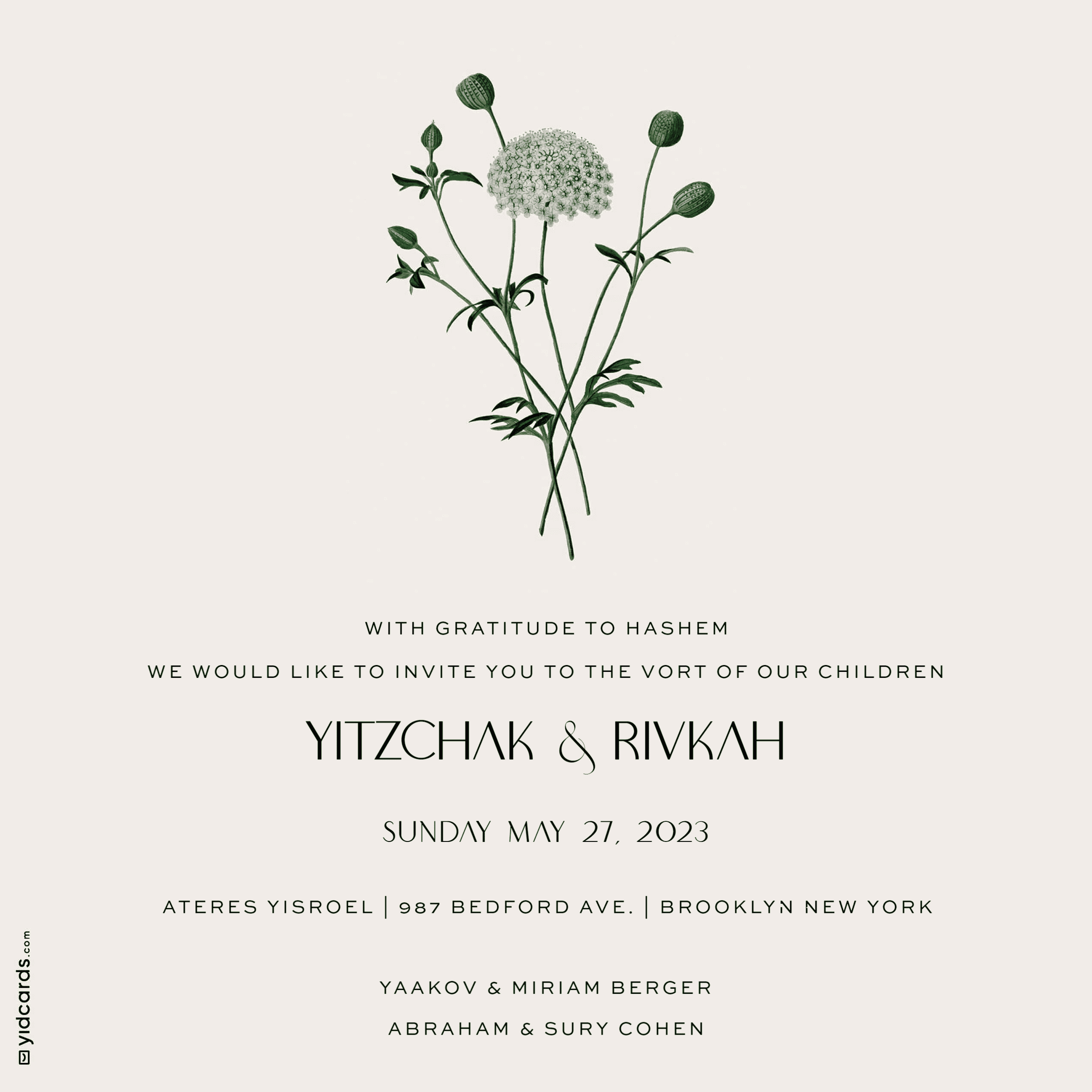 Simcha Cards & Invitations | DIY Cards