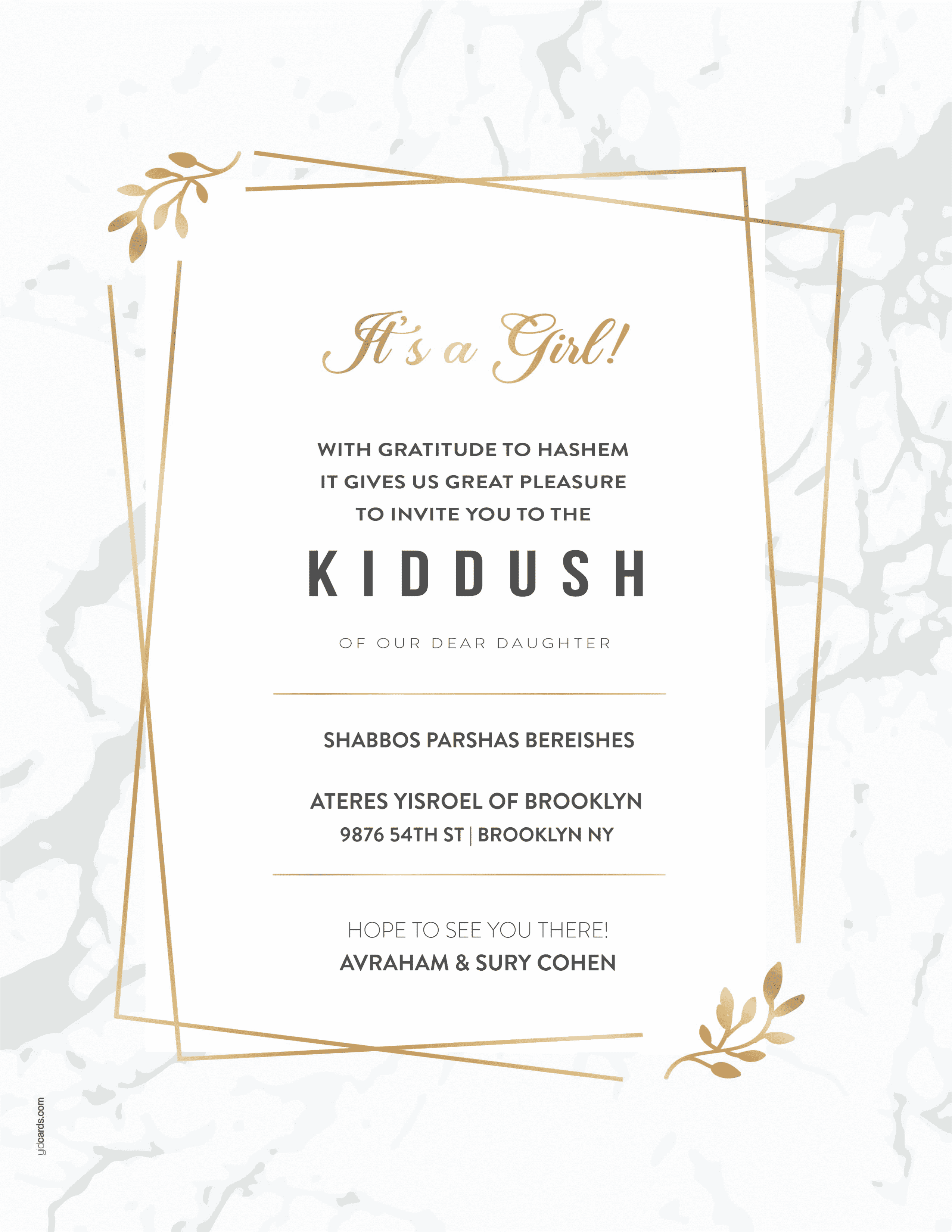 Simcha Cards & Invitations | DIY Cards